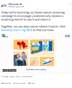 Bowel screening awareness campaign - Transformation Partners in Health ...